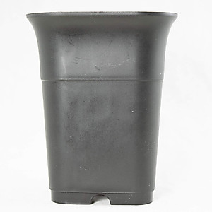 3 Square Plastic Cascade Bonsai Pot, Succulent & Orchid Planter - 4"x 4"x 5.5"