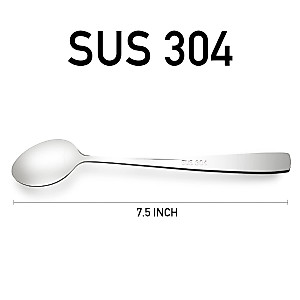 Merry Christmas Spoon Engraved Stainless Steel for Women Men Friends, Best Teaspoon Coffee Spoons Holiday Spoon Christmas Housewarming Gifts