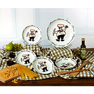 Lorren Home Trends Chef Pasta Set, Multicolor