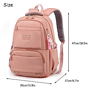 Woyiyaan Backpack for School Girls Bookbag Cute Bag College Middle High Elementary School Backpack for Teen Girls (Purple)