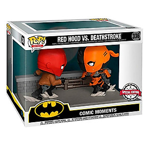 Funko San Diego Comic-Con 2020 Pop! Comic Moment DC: Red Hood vs. Deathstroke Vinyl Figure, Multicolor
