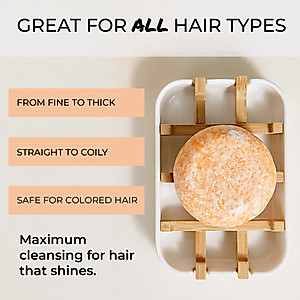 Suds & Co. Solid Shampoo Bar, Zero Waste Shampoo, Natural Shampoo Bar Soap, Sustainable, Eco-Friendly Hair Care - Sunshine, 3.0 Ounce