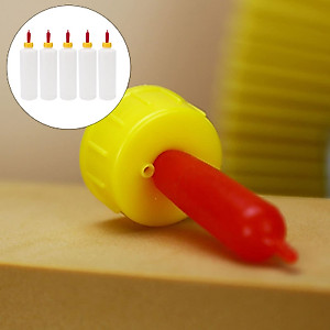 Yardwe 5 Sets Calf Lamb Milk Feeder 400ml Sheep Goat Cattle Bottle Livestock Feeding Bottle Bucket Pot Rearing Drinker Feeding Supplies