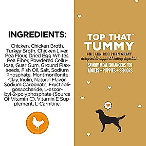 "I and love and you" Top That Tummy Wet Dog Food Pouch, Chicken Recipe In Gravy, 3 oz (Pack of 12)