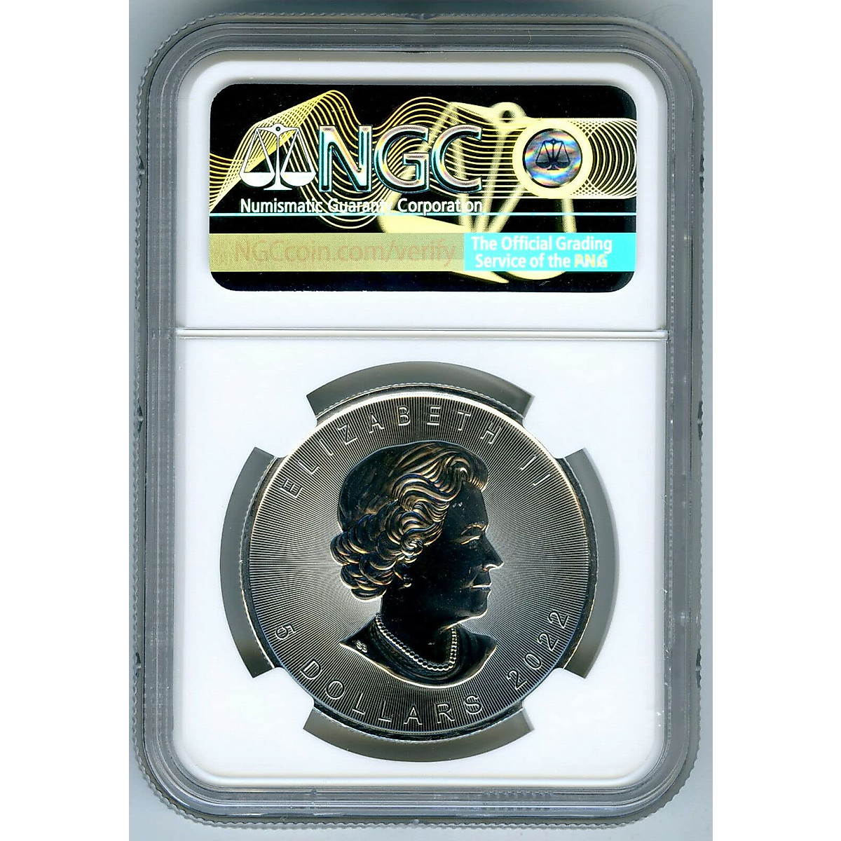 2022 No Mint Mark CANADA 1 OZ SILVER MAPLE LEAF $5 NGC MS70