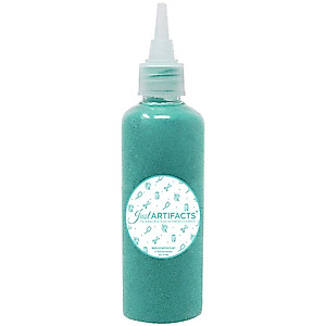 Just Artifacts Craft and Terrarium Decorative Colored Sand 6.7oz Bottle (Teal, 1pc)
