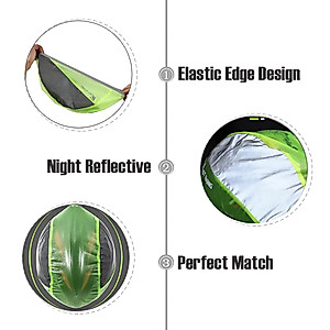 YidaSouko Cycling Helmet Cover Reflective Helmet Rain Cover Waterproof Helmet Dust Cover for Road Bike Outdoor Activitie