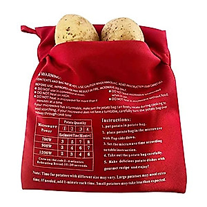FOSUTOU easy microwave potato bag, making express, delicious, potatoes in just 4 min with gourmet recipe.