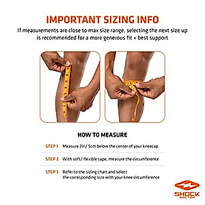 Shock Doctor Compression Knee Brace for Men & Women, Maximum Support, Adjustable Dual Hinges