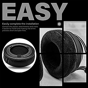 Earpads Compatible with Virtuoso RGB Wireless SE Gaming Headset - Memory Foam Earcups - Velour Ear Cushions I Black