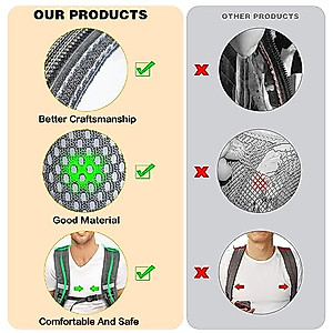 GEAMSAM Clear Backpack, Heavy Duty Transparent Backpack with Reinforced Bottom See Through Backpack for College, Travel, Workplace Security - Gray