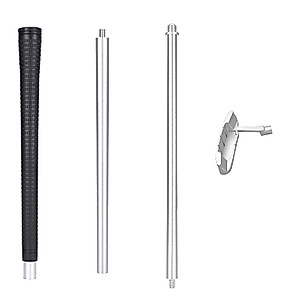 LEAGY 4-Sections Portable Best Golf Right Hand Putter, 2 Golf Balls Isolated On White Background, 1Pack Golf Bag (Right)