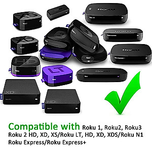 Gvirtue Remote Replacement Control for Roku Box Model: for Roku 1, for Roku 2(HD, XD, XS), for Roku 3, for Roku LT, HD, XD, XDS, for Roku N1, for Roku Express, for Roku Express+