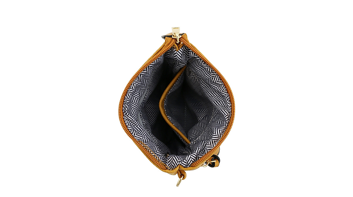 Isabelle Functional Multi Pocket Crossbody Bag - Mustard