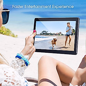 Dragon Touch Notepad K10 Tablet with 64GB Storage, Android 10 inch Tablet, Quad Core Processor, Micro HDMI, IPS HD Display, GPS, 1.3Ghz WiFi