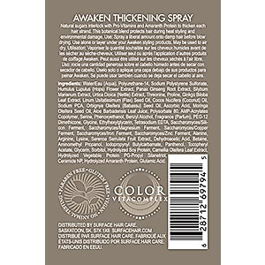Surface Hair Awaken Thickening Spray, Pre-Style Conditioning and Protection, 4 Fl. Oz.