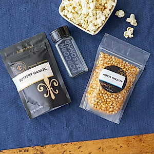 Custom Movie Popcorn Gift Set – Pick Your Set of 4 | Variety Popcorn Kernel Gift Set | Non-GMO Snacks & Gluten Free Popcorn + Accessories with Ready Black Gift Box by Dell Cove Spices and More