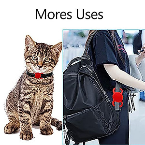 AirTag Dog Callor Holder Case Pets Casts Cover Compatible for Apple Air Tag Finder Tracker Black Pack 2