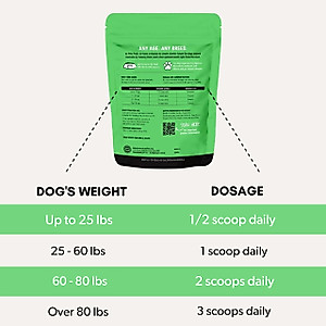 Probiotic for Dogs - Grain-Free Digestive Support Powder for Diarrhea, Bloating & Gas - Promotes Immune Support & Oral Health - Reduces Paw Licking, Allergies & Yeast Infections - 2.7 oz - 45 Scoops