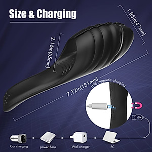 Adjustable Male Masturbator Penis Training Vibrator,Mycreatmo Adult Sex Toys for Masturbators with 9 Vibrations,Vibrating Man Stimulator Trainer for Masturbation Pleasure