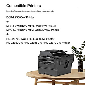 SASAS ISHIEY (Black, 2-Pack) Compatible Toner Cartridges Replacement for Brother TN760 TN-760 TN 760 TN730 TN-730 730 MFC-L2710DW L2750DW HL-L2370DW DCP-L2550DW HL-L2390DW HL-L2395DW L2350DW Printer
