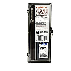Koh-I-Noor Rapidosketch Technical Pen Sets, 0.25 mm (3265BX.01EF)