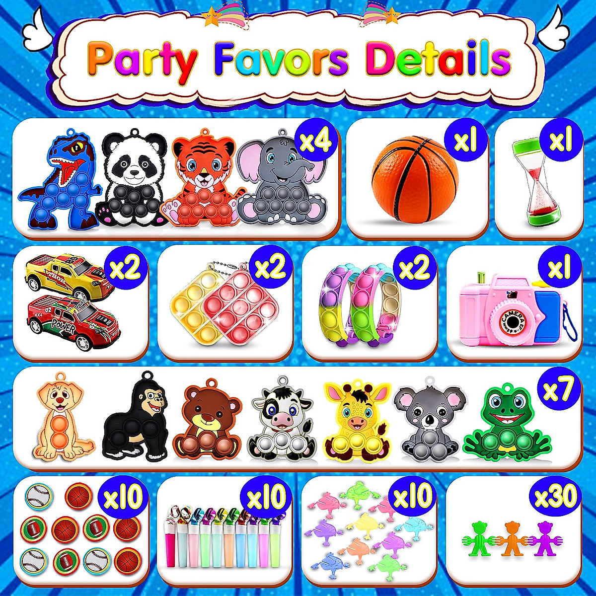 320PCS Party Favors for Kids Fidget Toys,Treasure Box Toys for Classroom,Birthday Party Favors Goodie Bags Stuffers for Kids,Pinata Stuffers,Carnival Prizes,Fidgets for Classroom Prizes