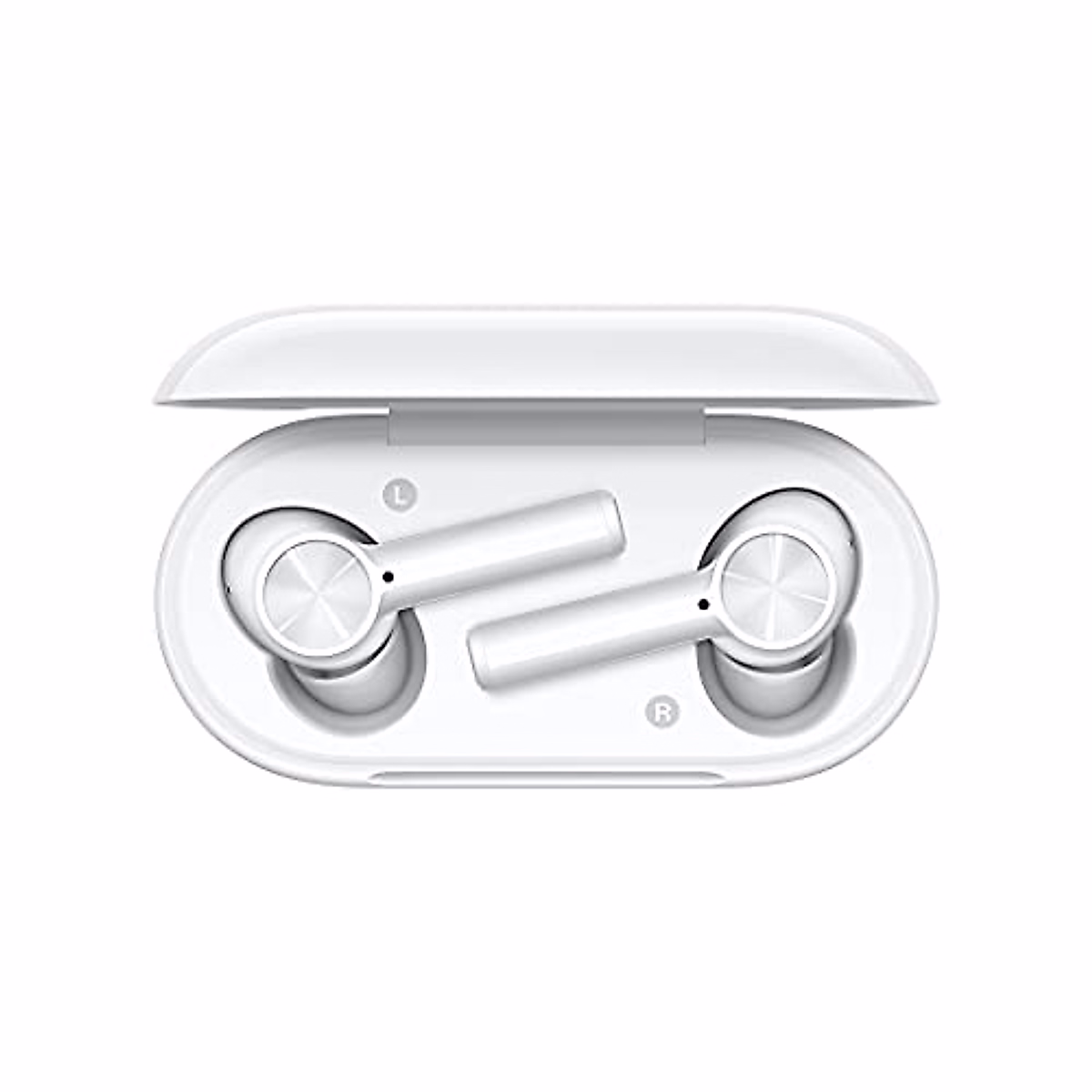 OnePlus Buds Z - True Wireless in-Ear Earbuds with Charging Case, White – Fast Charging, Deep Bass, Comfortable and Lightweight, IP55,Glossy White