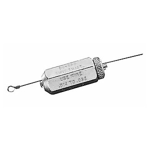 DU-BRO Kwik Twist Fishing Tool - Ultimate Fishing Leader Making Kit - Wire Leader Fishing Kit - Barrel Wraps - Silver - Small