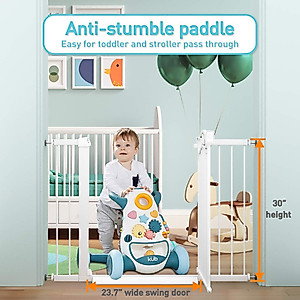 Fairy Baby Extra Wide Press Mounted Baby Gate Indoor for Kids Or Pets Walk Thru No Drill Long Dog Gates for The House Doorway Child Safety Gate 59.84"-62.60"