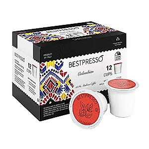 Keurig K-Compact Single-Serve K-Cup Pod Coffee Maker (Turquoise) Bundle with K-Cup Brewer Cleaning Cups (5-Cups), 12-Ounce Stainless Steel Tumbler, and 12-Count Colombian Roast (4 Items)