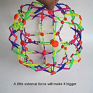 Colorful Inflatable Ball Expandable Magic Ball Large Expansion Ball Suitable for Children This Toy Ball relieves Stress and Anxiety Boys and Girls Birthday Toys