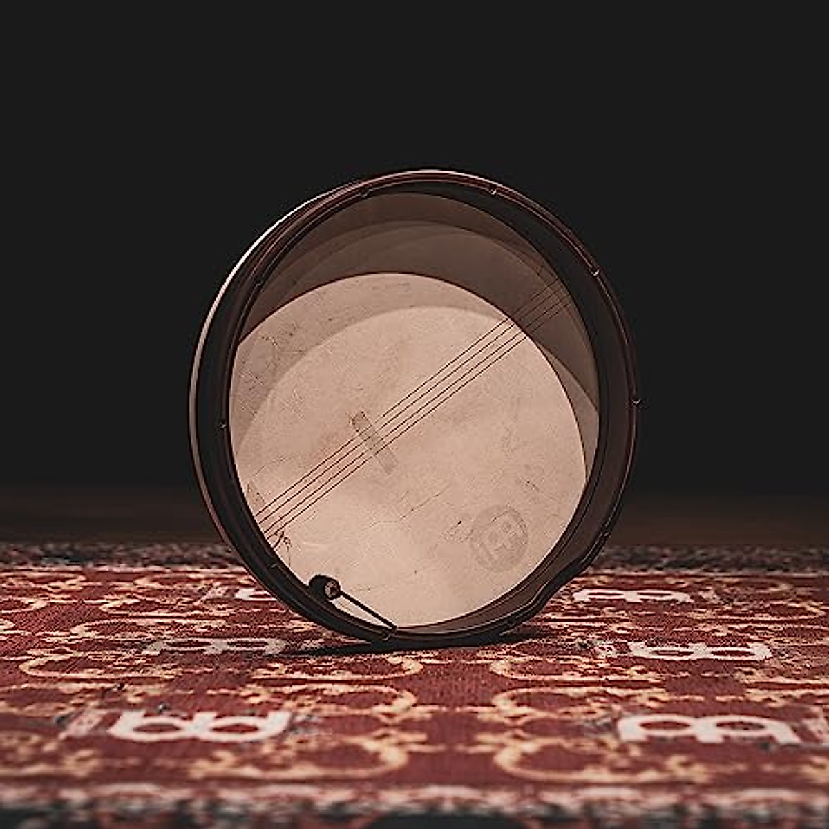 Meinl Percussion 16" Frame Drum with Strings for Buzzing Effect, Bendir-NOT Made in China-Goat Skin Head, Antique Brown Finish, 2-Year Warranty, (FD16BE)