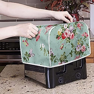 Yiekeluo Big Rooster Toaster Cover 2 Slice Bread Toaster Oven Dustproof Cover Kitchen Broiler Organizer Bag,Washable & Waterproof