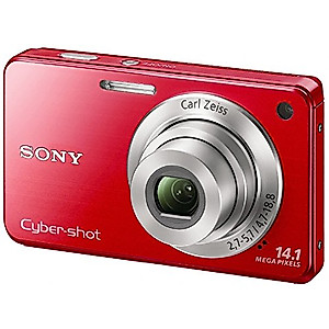Sony Cyber-Shot DSC-W560 14.1 MP Digital Still Camera with Carl Zeiss Vario-Tessar 4x Wide-Angle Optical Zoom Lens and 3.0-inch LCD (Red)