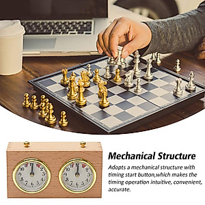 Chess Timer, International Chess Clock, Professional Chess Clock Game Timer, Analogue Clock Chess Timer, I-GO Count Up Count Down Timer, No Battery Needed