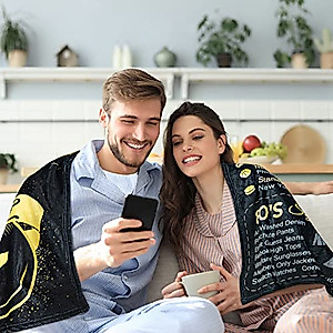 40th Birthday Decorations for Women Men,Happy 40th Birthday Gifts for Men Women,40th Birthday Gift Ideas,Great Birthday Gifts for 40 Year Old Husband Wife Dad Mom,Back in 1983 Throw Blanket 60x50 Inch