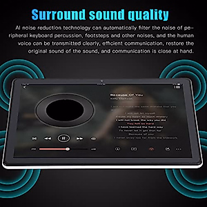 PUSOKEI 10 Inch Tablet PC for Android 11,1920x1200 IPS HD Display,6GB 128GB Storage,MT6711 10 Core CPU,Front 8MP Rear 20MP Camera,2.4G/5G Dual Band,8800mAh,BT5.0,GPS(White)