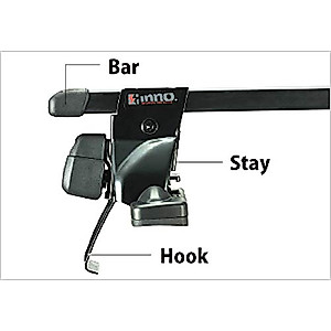 INNO Complete Rack System for 12' - 18' Ford Focus 4dr/5dr (Includes Bar, Stay, and Hook Set)