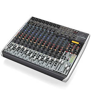Behringer Xenyx QX2222USB Premium 22-Input 2/2-Bus Mixer with Xenyx Mic Preamps and Compressors, KLARK TEKNIK Multi-FX Processor, Wireless Option
