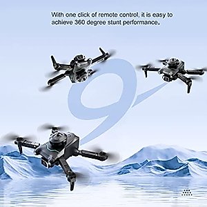 S96 Foldable Drone with 4K HD Dual Camera, Mini WIFI Drone RC Quadcopter Support APP Control, Trajectory Flight, Altitude Hold, 360° Flip, Obstacle Avoidance, for Kid Adult