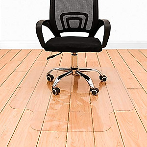 Office Desk Chair Mat for Hard Wood Floor PVC Clear Protection Floor Mat,Premium Quality Chair Mat Thick and Sturdy (Clear, 36" x 48")