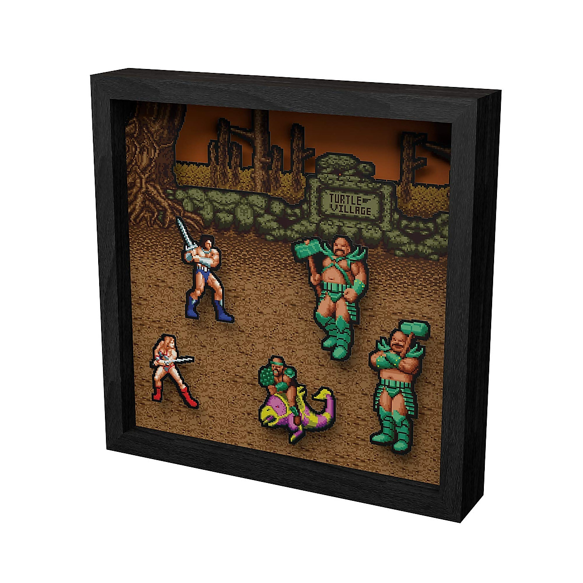 Pixel Frames Golden Axe 9x9 inches (Big) Shadow Box Art