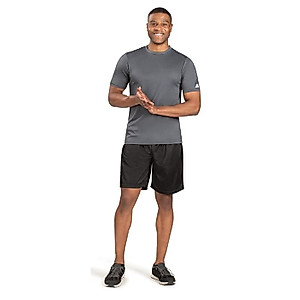 Russell Athletic Mens 9" Mesh Shorts, Black, Medium US