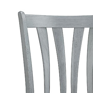 Hillsdale Furniture Savana Wood Bar Height Stool, 30" high, Blue Wire Brush