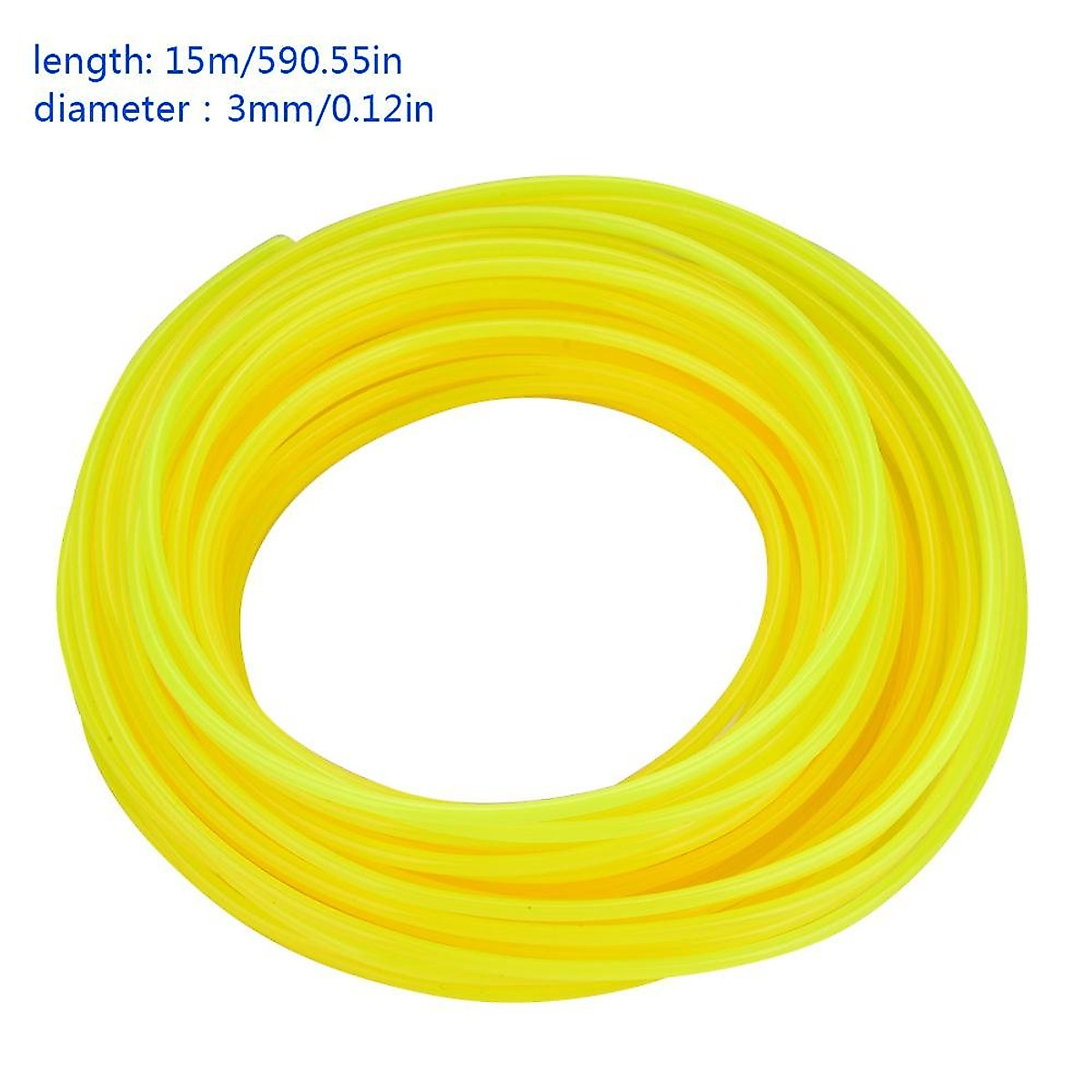 Round Grass Trimmer Line for Lawn Mower Brush Cutter Grass Trimmer Strimmer(Yellow 3.0mm*15m)