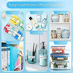 JADENS Label Maker Machine, D11 Portable Bluetooth Printer for Labeling, Home, Office, Organization, Mini Label Maker Machine with Tape, Multiple Templates Available for Phone, Handheld Labeler, White