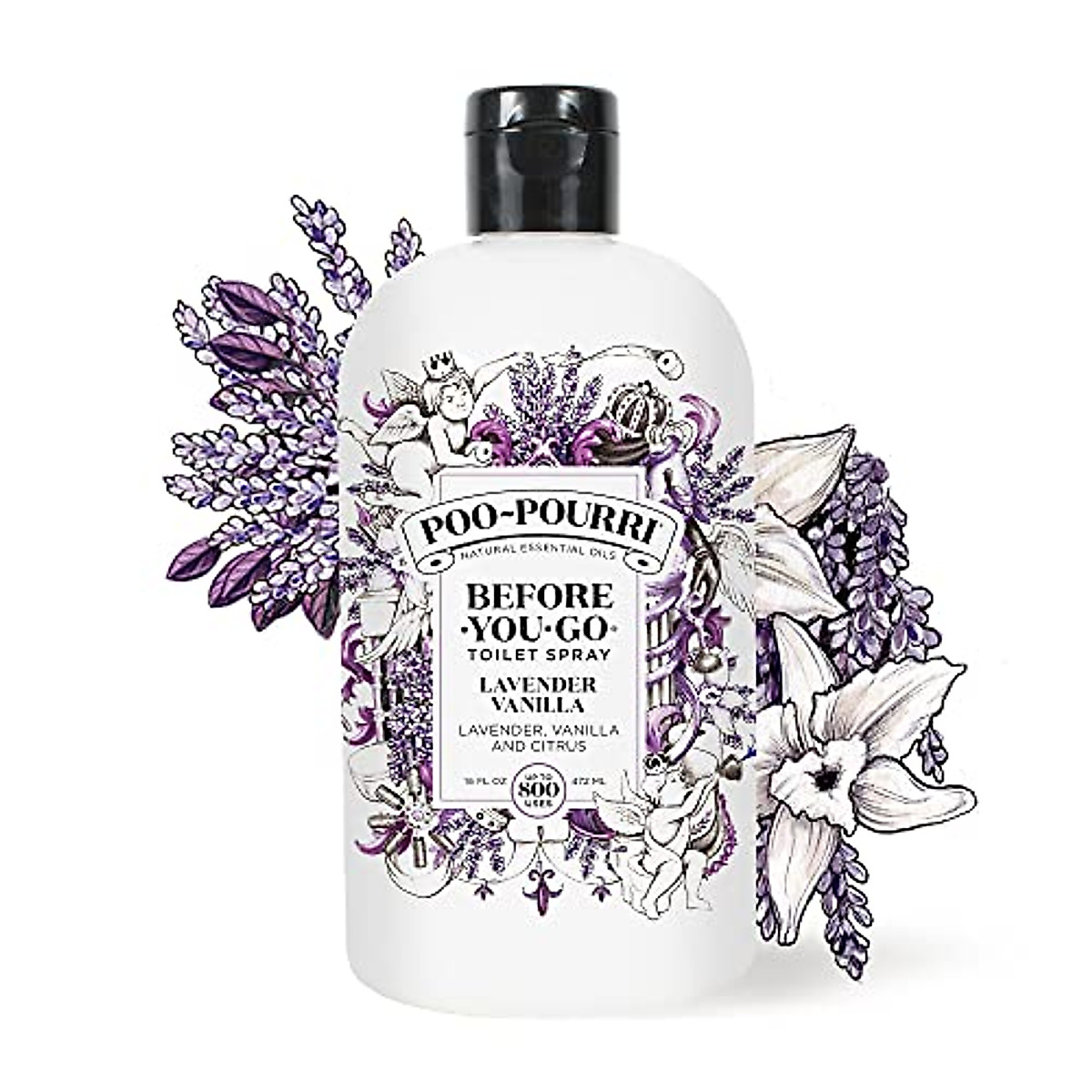 Poo-Pourri Before-You- go Toilet Spray, 16 Fl Oz (Pack of 1), Lavender Vanilla