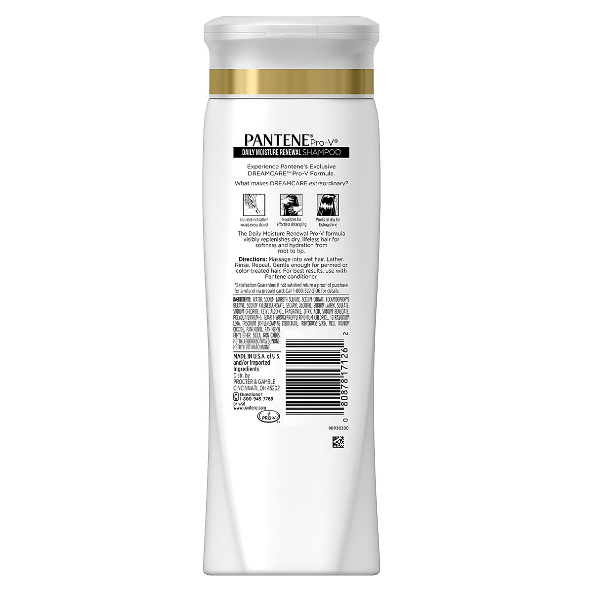 Pantene Pro-V Shampoo, Daily Moisture Renewal, 12.6 Ounce