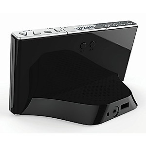 Emerson Smartset Sound Therapy Alarm Clock Radio with White Noise/Nature Sounds 1.8" LED Display Black/Blue, ER100105